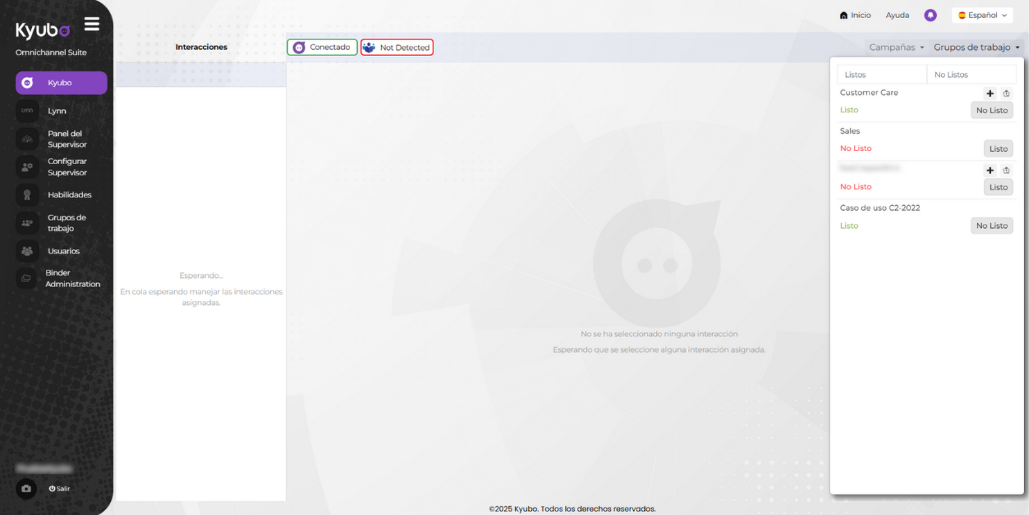 Grupos | Documentación Kyubo