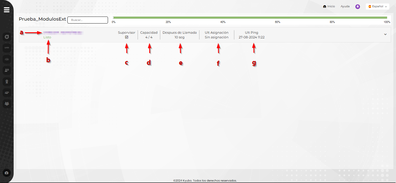 Panel de supervisor y monitoreo | Documentación Kyubo